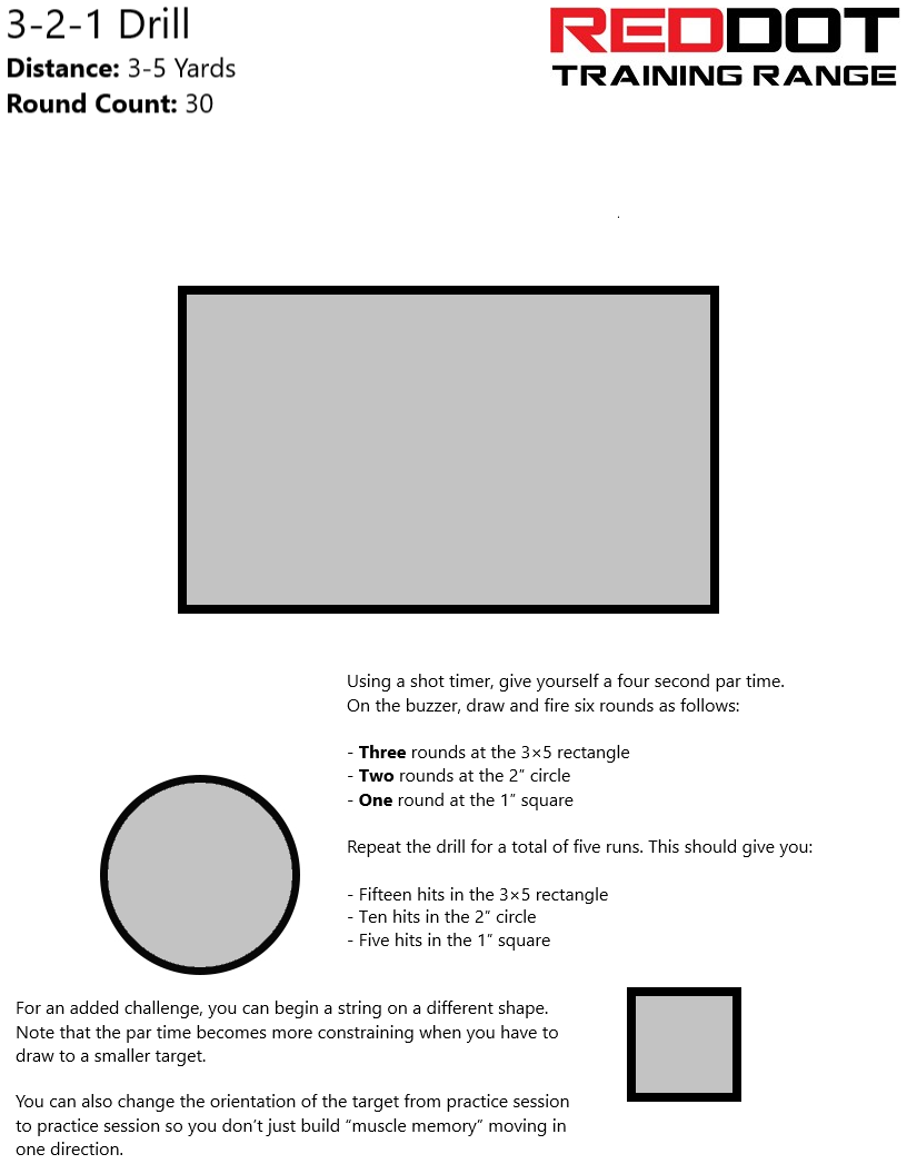 Printable Training Targets – Red Dot Training Range