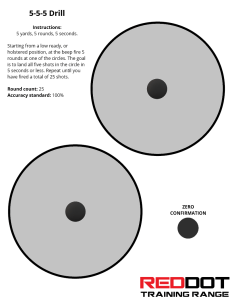Printable Training Targets – Red Dot Training Range