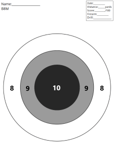 Printable Training Targets – Red Dot Training Range